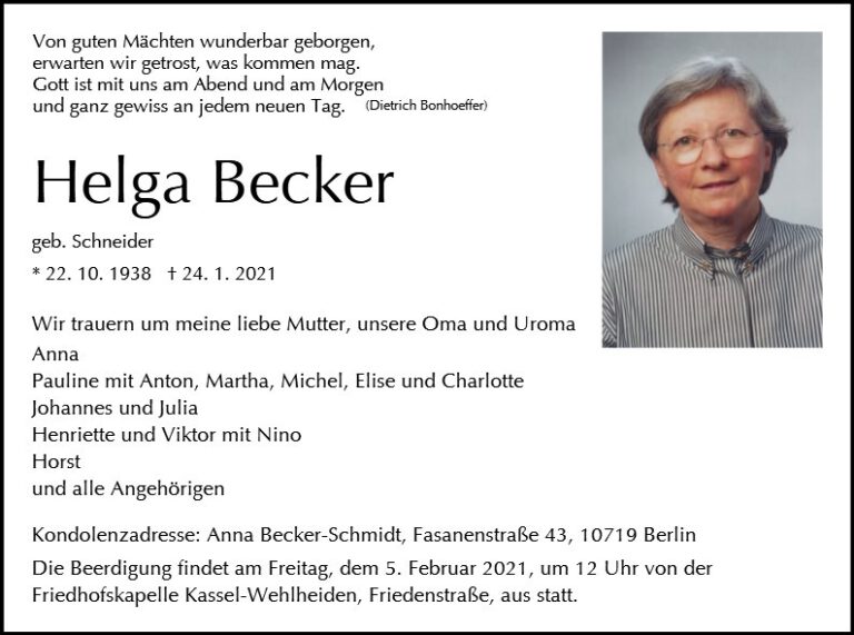 Helga Becker - Kracheletz