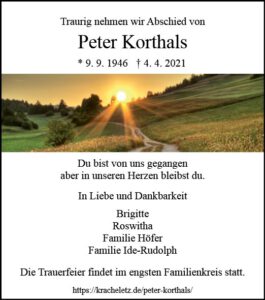 Peter Korthals - Kracheletz