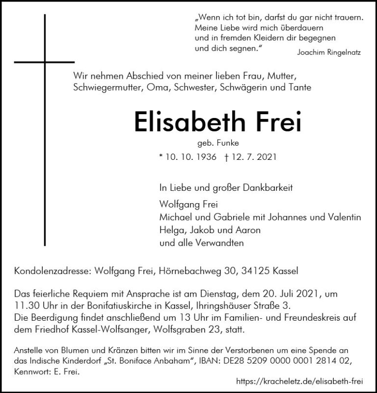Elisabeth Frei - Kracheletz