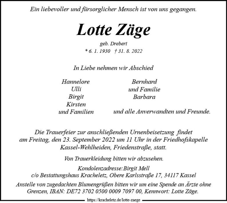 Lotte Zäge - Kracheletz