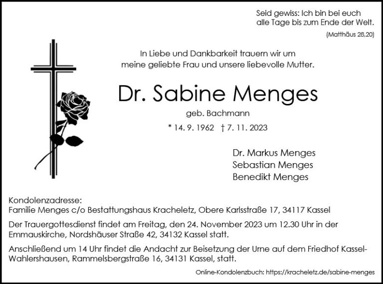 Dr. Sabine Menges - Kracheletz